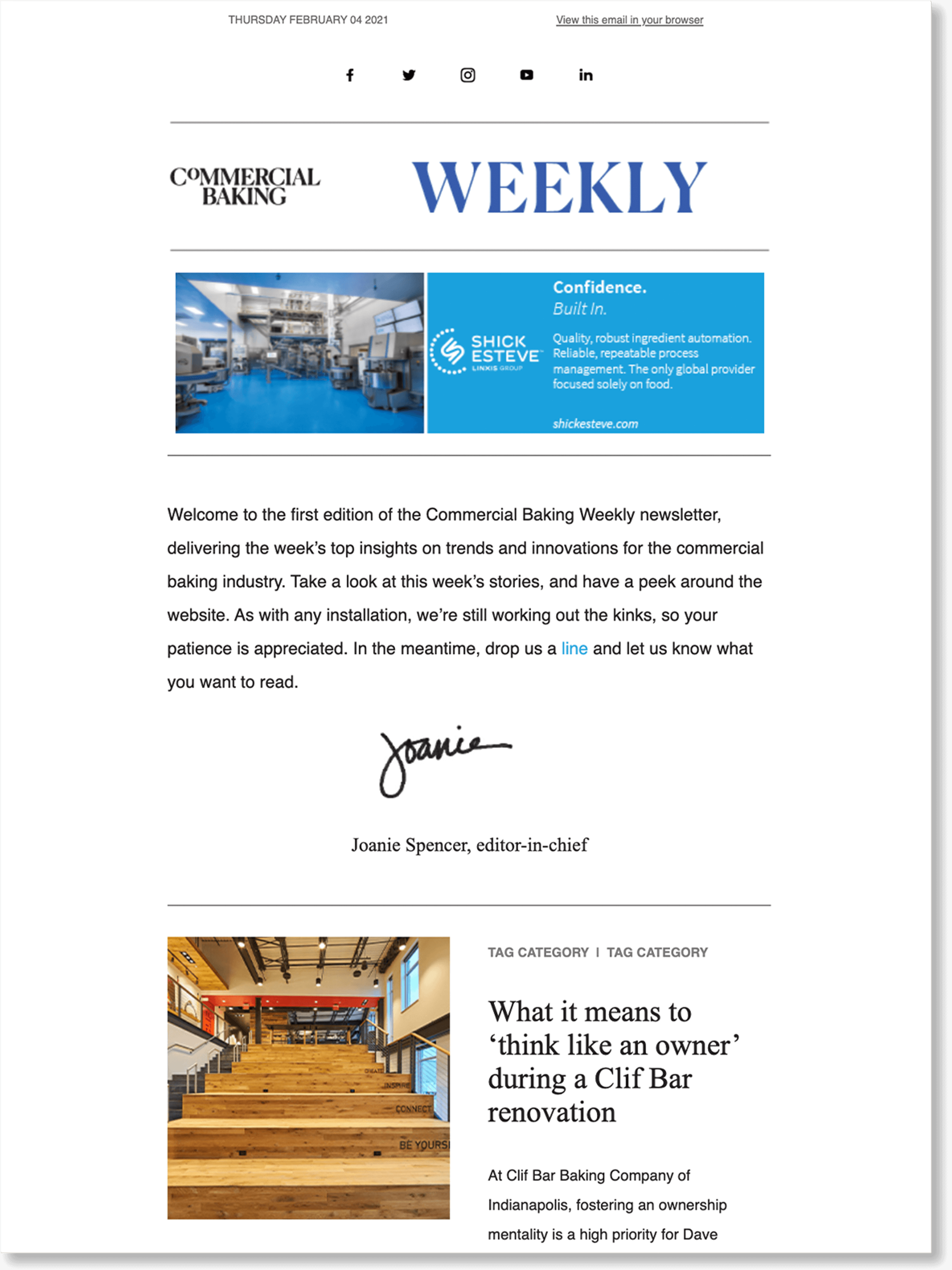 Commercial Baking - Home - Baking Industry News