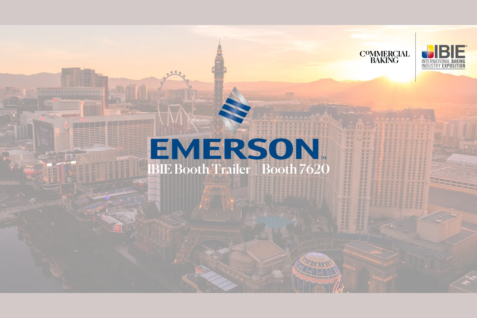 IBIE Booth Trailer | Emerson | Booth 7620 - Commercial Baking