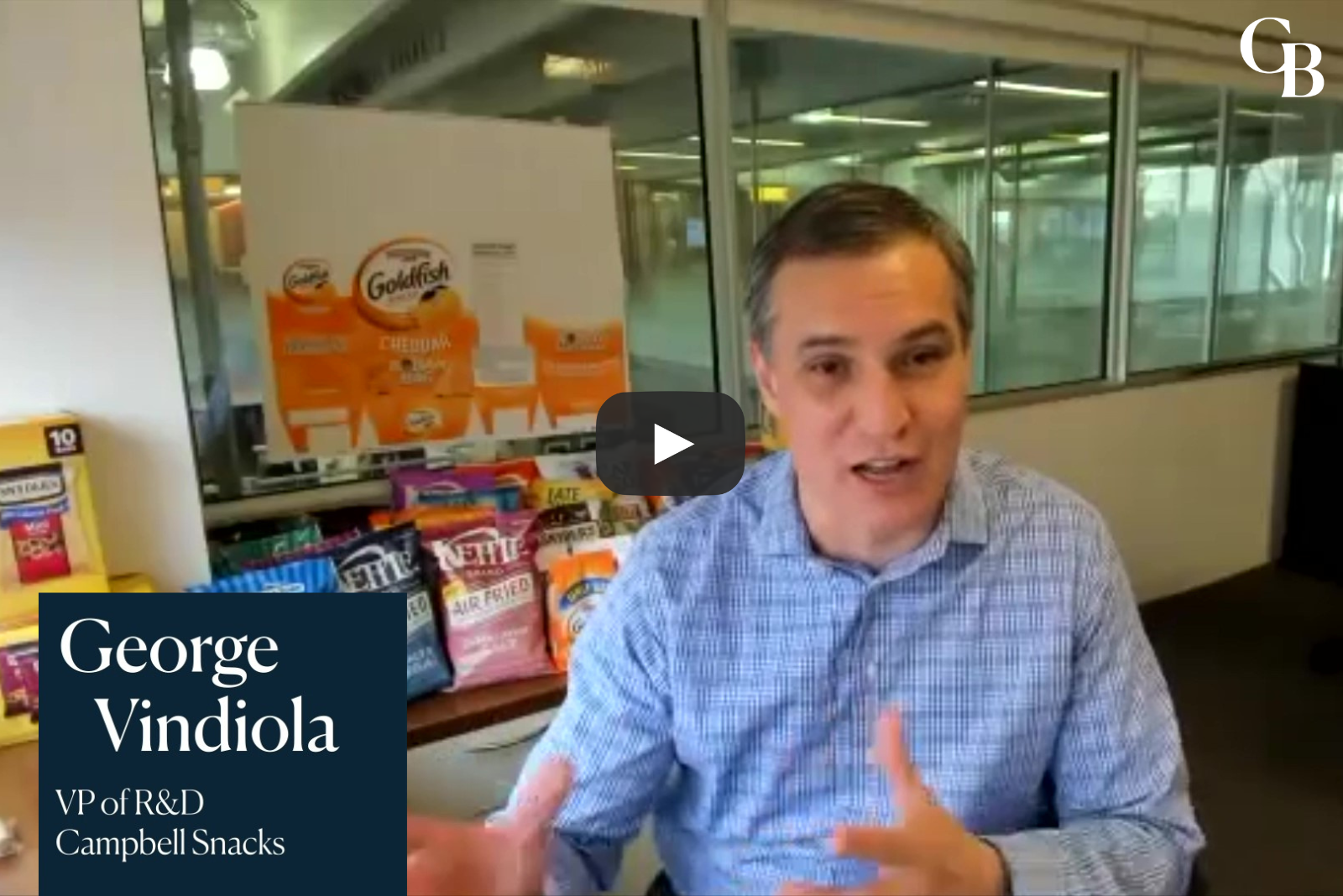 George Vindiola, VP of research and development for Campbell Snacks, on ...