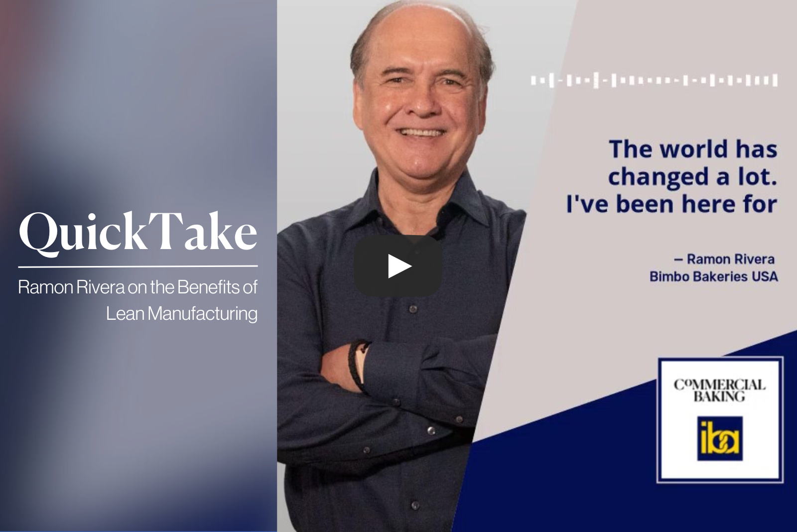 Ramon Rivera, senior VP of operations for Bimbo Bakeries USA, on the ...