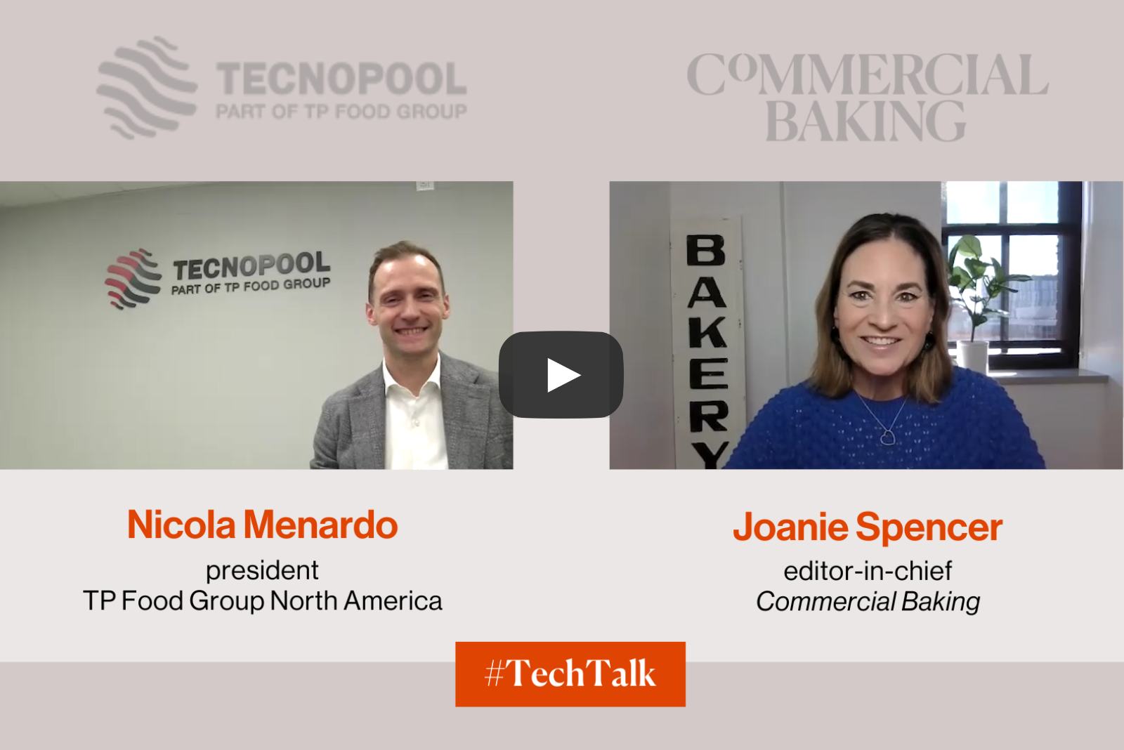 TechTalk with Nicola Menardo, Tecnopool - Commercial Baking