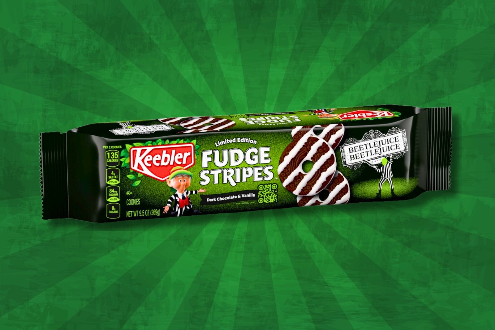 Keebler rolls out Beetlejuice-inspired Fudge Stripes - Commercial Baking
